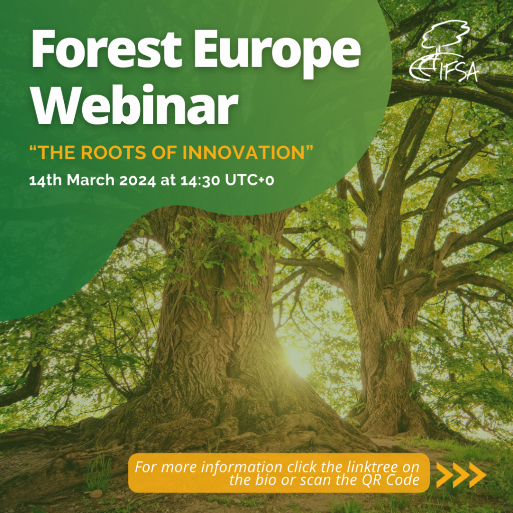 The roots of innovation – Forest Europe webinar - IFSA The roots of innovation – Forest Europe webinar - IFSA